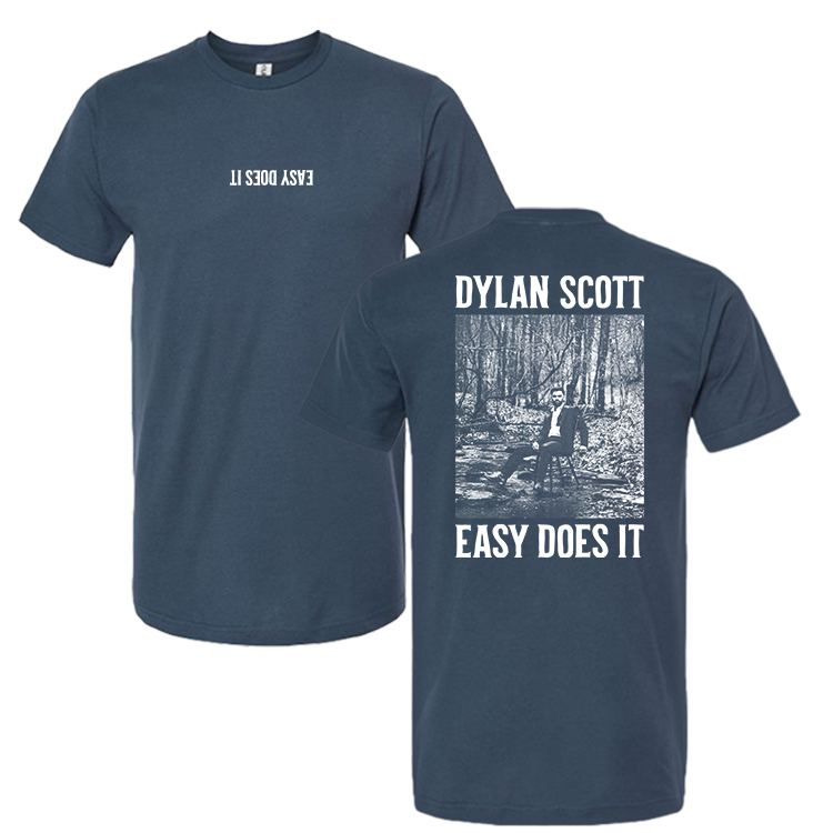 Easy Does It Tee - Blue – Dylan Scott